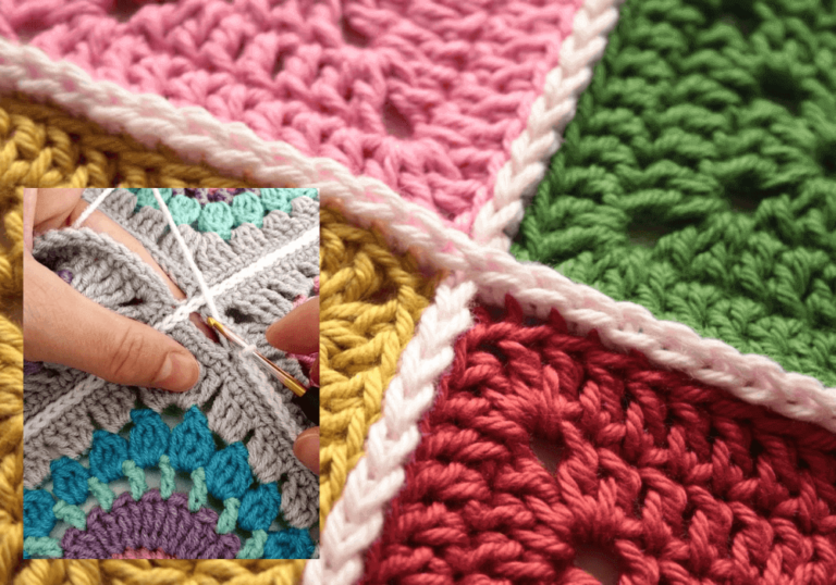 Square de Crochê: Como fazer quadrados, gráfico e passo a passo