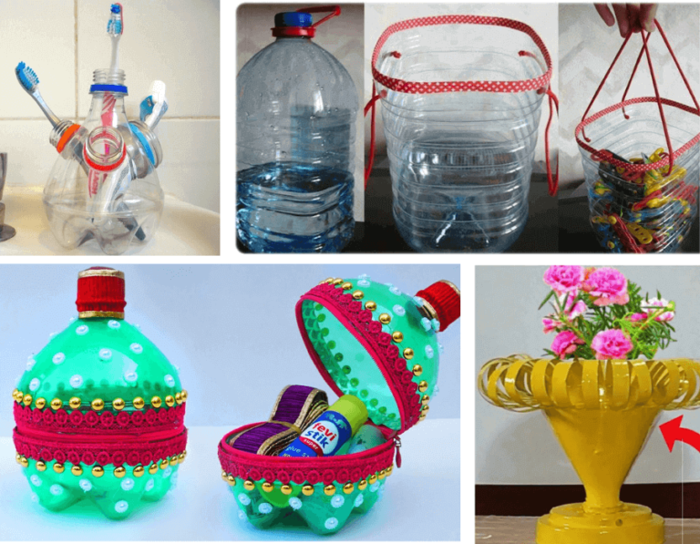 Artesanato com Garrafas Pet: +20 Ideias para te Inspirar